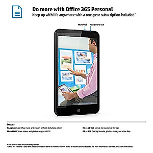HP Stream 7 32GB Windows 8.1 Tablet (Includes Office 365 Personal for One Year)