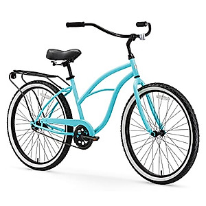 sixthreezero Around The Block Women's Beach Cruiser Bike, Hybrid Bicycle with Rear Rack