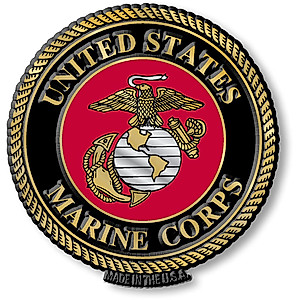 U.S. Marine Corps Magnet Set by Classic Magnets, 4-Piece Set, Collectible Souvenirs Made in The USA
