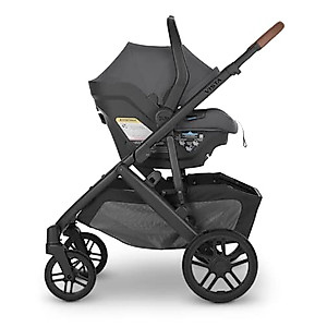 Vista V2 Stroller - Greyson (Charcoal Melange/Carbon/Saddle Leather) + MESA MAX - Greyson (Charcoal Melange | Merino Wool)