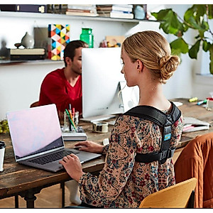 ComfyBrace Posture Corrector-Back Brace for Men and Women- Fully Adjustable Straightener for Mid, Upper Spine Support- Neck, Shoulder, Clavicle and Back Pain Relief-Breathable