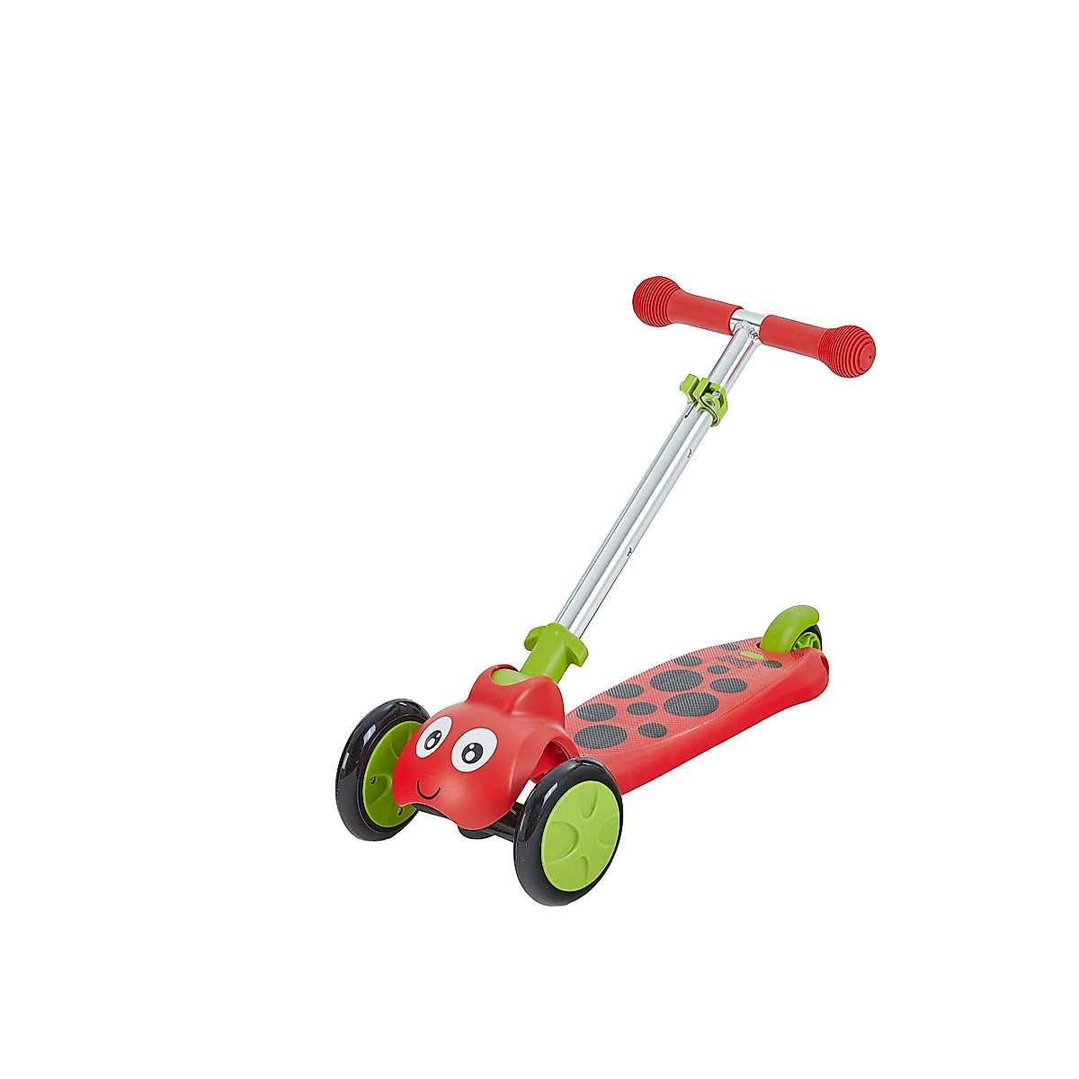 Mookie Scootiebug - Red | 3-Wheel Foldable Scooter with Height-Adjustable Handlebar, Develop Balance and Motor Skills, Sturdy and Easy to Maneuver | For Kids Ages 2 to 5 (8561)