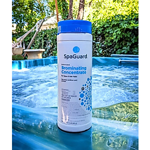 SpaGuard Brominating Concentrate 2lb Granular Hot Tub Bromine Sanitizer with Digital Spa Care Ebook (2lb)