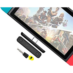 Gulikit Switch Bluetooth Adapter ,5.0 Wireless Audio Transmitter w/aptX Low Latency ,Game Voice Chat,AirPods Bluetooth Headphone Speakers Headset for Nintendo Switch & Switch Lite, PS5 PS4 PC,Black