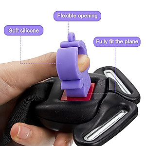 MORLIKE LIVING Silicone Buckle Release Tool, Unbuckle Assistant, Easy Buckle Release Aid for Parents and Caregivers to Unbuckle (Purple-Grey)