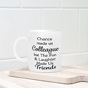Funny Mug The Fun and Laughter Made Us Friends Family Coffee Mugs 11oz Ceramic Inspirational Quote Cup Gaming Coffee Mug Gift for Friends Coworkers Employee Thoughtful Graduation
