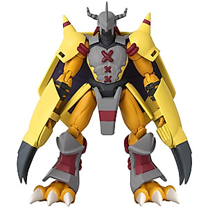 BANDAI Anime Heroes Digimon WarGreymon Action Figure | 6.5'' Tall WarGreymon Articulated Anime Figure with Extra Set of Hands and Accessories | Collectable Anime Merch Digimon Figure Wargreymon
