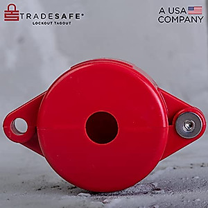 TRADESAFE Gate Valve Lockout - 2 Pack Valve Lockout Device for 1 inch to 2-1/2 inch Diameter Valve Handles, OSHA Compliant Lockout Tagout Valve for Professional and Industrial Use