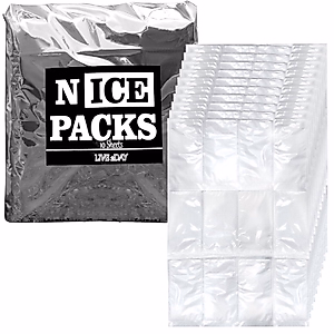 Nice Packs Dry Ice for Coolers – Lunch Box Ice Packs – Dry Ice for Shipping Frozen Food – Ice Packs for Kids Lunch Bags – Reusable Ice Packs – Long Lasting - Flexible