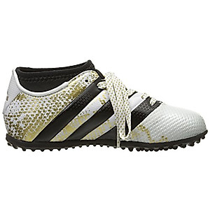 adidas Performance Kids' Ace 16.3 Primemesh Turf Soccer Cleats, White/Black/Metallic Gold, 2.5 M US Little Kid