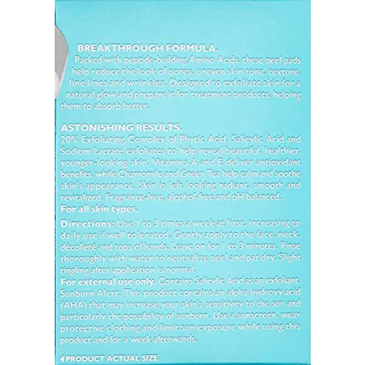 Peter Thomas Roth | Peptide 21 Amino Acid Exfoliating Peel Pads | Refines and Smooths, Helps Reduce the Look of Pores, Uneven Skin Tone, Texture, Fine Lines and Wrinkles white 60 Count