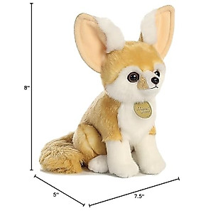 Aurora® Realistic Miyoni® Fennec Fox Stuffed Animal - Lifelike Detail - Cherished Companionship - Brown 9 Inches