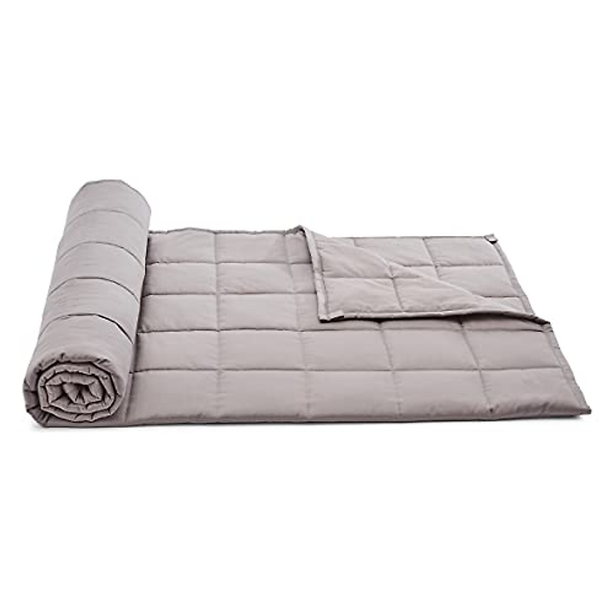 Amazon Basics All-Season Cotton Weighted Blanket, 20 Pound, Full/Queen, Dark Gray, 60 x 80 Inch