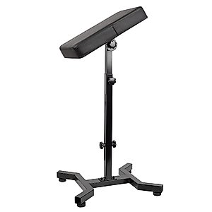 HUOXOU Tattoo Arm Rest, Tattoo Chair for client, Tattoo Armrest Stand, Four-corner base Stability Strongly, Adjustable Height, Thicken Soft Sponge Pad, Foldable Arm Rest Tattoo for Artist