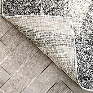 Well Woven Lisbon Toro Modern Ogee Geometric Ivory 7'10" x 9'10" Area Rug