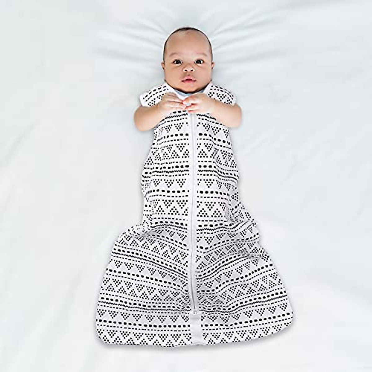 The Peanutshell Wearable Blanket Sleep Sack for Baby Boys or Girls, Llama & Tribal Stripe, Sizes up to 12 Months (Medium/Large)