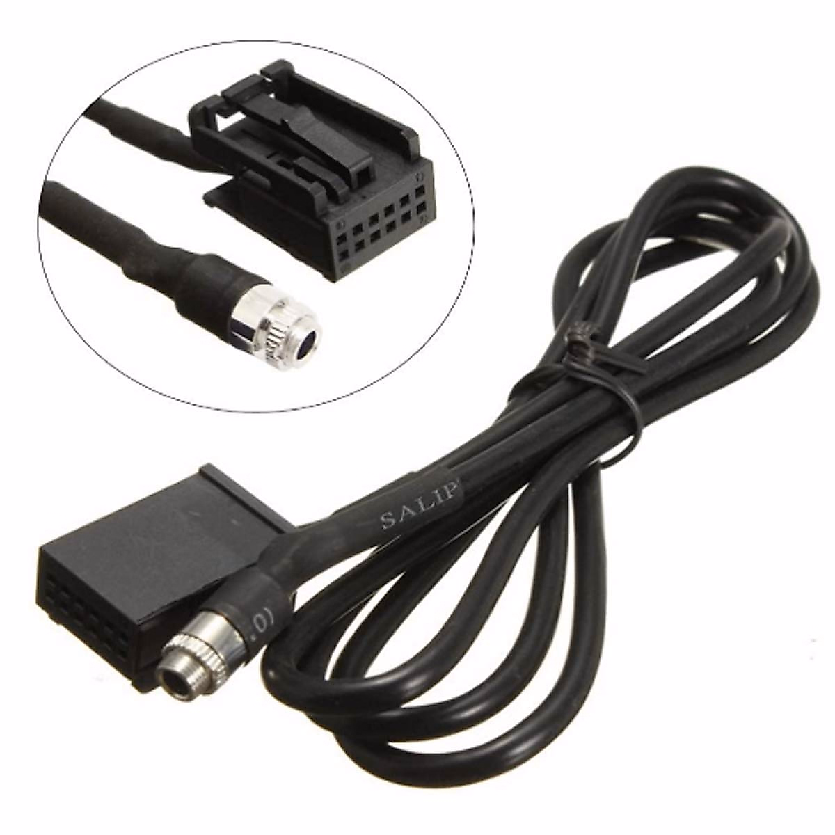 CHELINK in Car Female 3.5mm AUX Input Audio Adapter Cable for B-M-W E39 E53 X5 X5M Z4 E83 E85 E86 X3 Mini Cooper