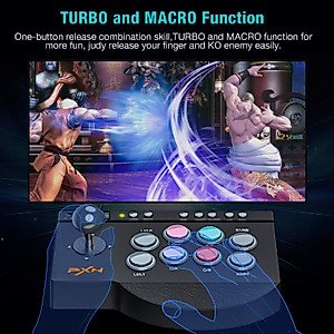 PXN 0082 Arcade Fight Stick Street Fighter Arcade Joystick for PC/PS4/PS3/XBOX S/X Nintendo Switch/PC Windows Game Rocker