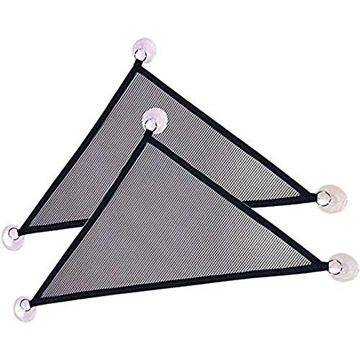 Yamadura Reptile Hammock Lounger & Ladder Accessories Set for Large & Small Bearded Dragons Anole Geckos Lizards or Snakes (Triangle, 19×13×13 inch, 2 Pack)