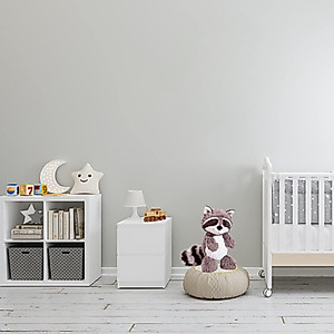 FOCUSNORM Racoon Plush Animal, 9.84 Inch Cute Raccoon Stuffed Animal Racoon Plush, Super Adorable Stuffed Racoon for Kids Adults Gifts (Grey)