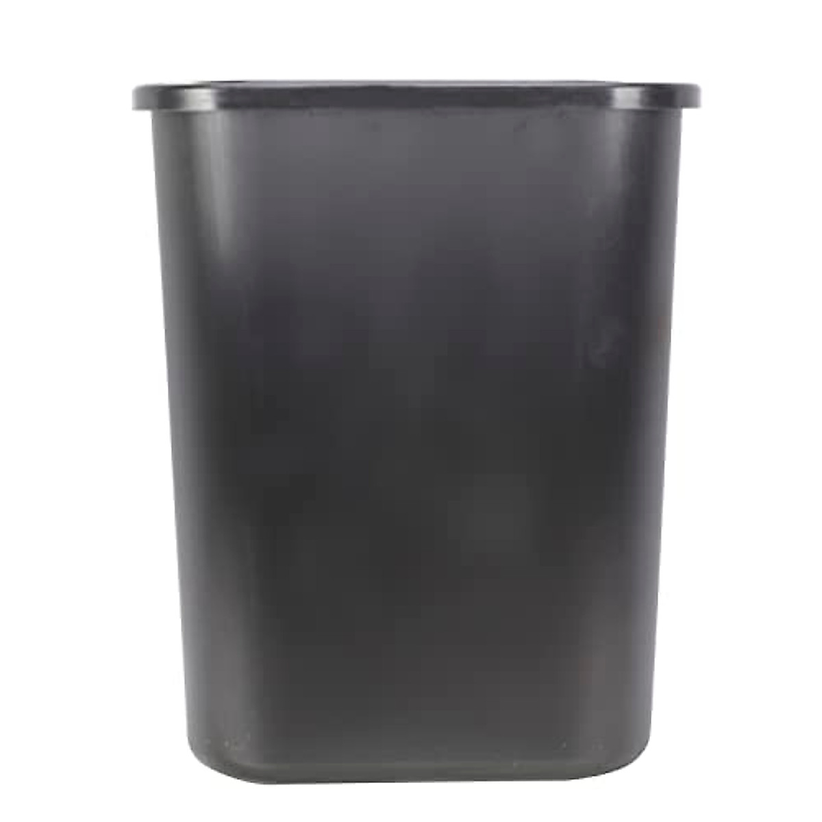 3 gal Plastic Open Top Kitchen Trash Can, Black, 6-Pack
