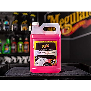 Meguiar's G191501 Ultimate Snow Foam Wash, Pink Foaming Car Wash Soap for Foam Cannons & Foam Guns, Ideal Foam Wash for Cars, Trucks, Motorcycles, RVs & More - 1 Gallon Container