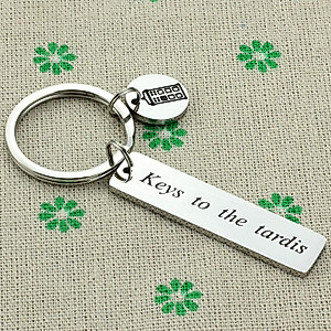 Kivosliviz Dr Who Gifts Doctor Who Keychain Doctor Who Key Ring Doctor Who Jewelry Dr Who Merchandise