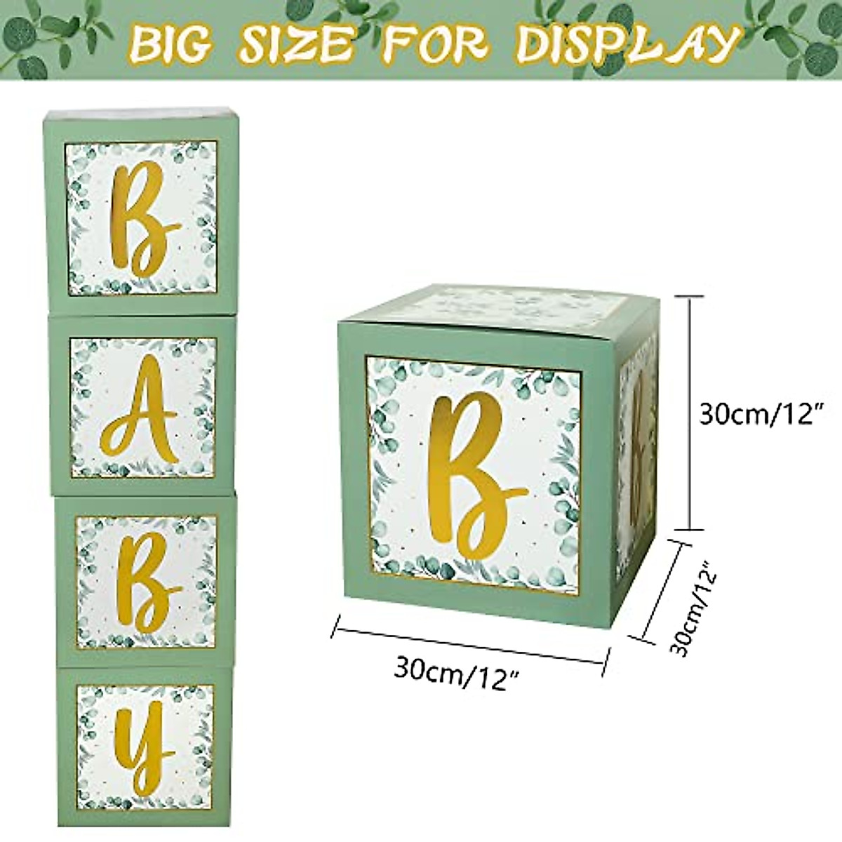243 Pc Sage Green Baby Shower Decorations For Boy Or Girl, Rustic Gender Neutral Sage Green & White Balloon Garland Kit, Greenery BABY Boxes, Eucalyptus Oh Baby Backdrop Banner, Olive Decor, Confetti