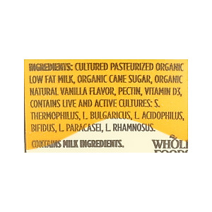 365 by Whole Foods Market, Yogurt Vanilla Low Fat Organic, 32 Ounce