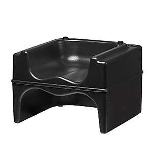 Seating Dual Height Plastic Booster - Booster Seat to Kitchen Chairs for Dining Table at Home or Restaurant, Durable Dining Feeding Chair, Booster Seat/Chair, Black (Highchair/Booster/Chair)