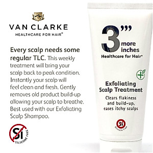 3'''More Inches Exfoliating Scalp Treatment 100ml -Clears Flakiness and Build Up -Anti-dandruff, Anti Hair Loss & Thinning, Promotes Growth- Silicone Free - Hair Care by Michael Van Clarke