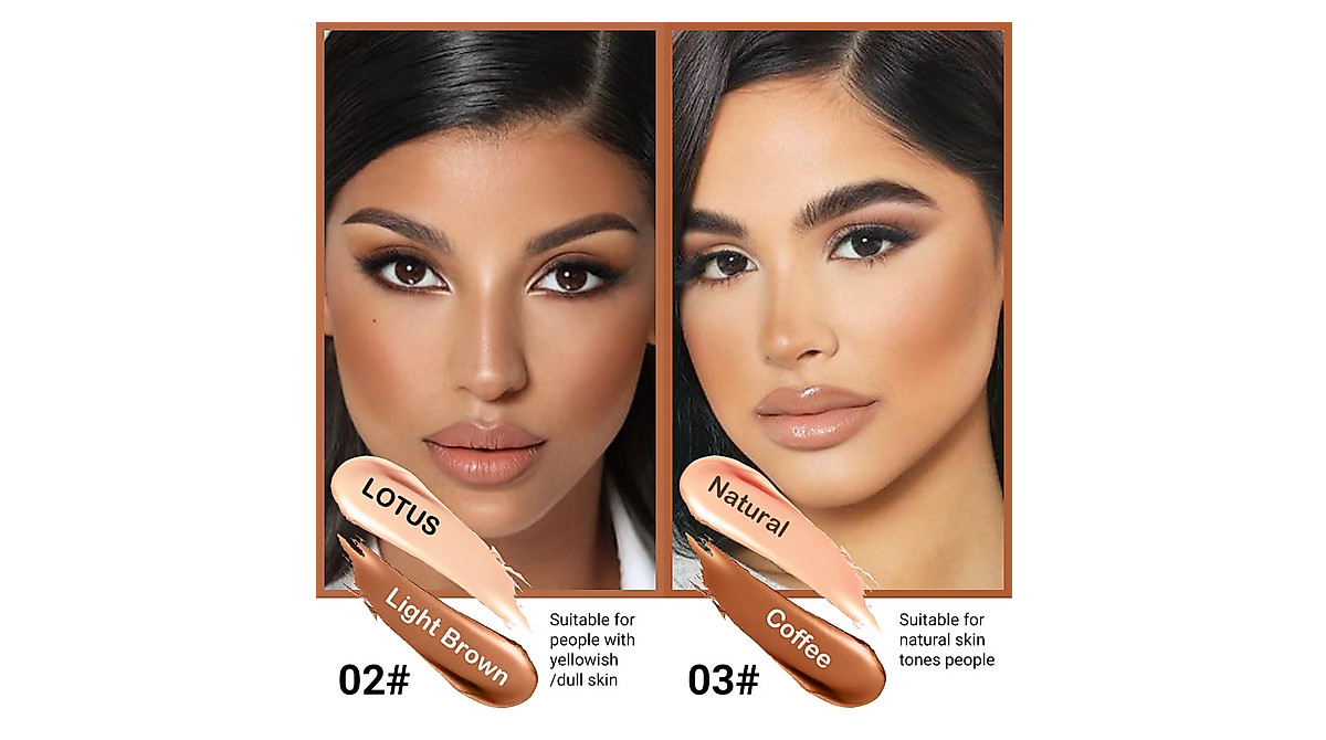 evpct 4 Color Contour Makeup Set for Flawless Face Sculpting