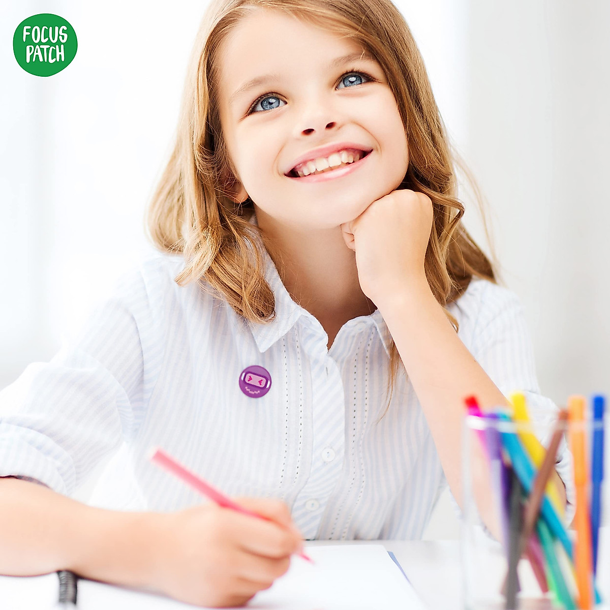 NATPAT FocusPatch (1 Pack) and ZenPatch (1 Pack) Bundle - 24 Focus Enhancing Stickers and 24 Calm Enhancing Stickers - Chemical Free, Natural Relief for Focus and Mood Support