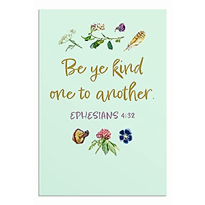 DaySpring - We Give Thanks - 4 Nature Design Assortment with Scripture - King James Version - 12 Thank You Boxed Cards & Envelopes (U0061)