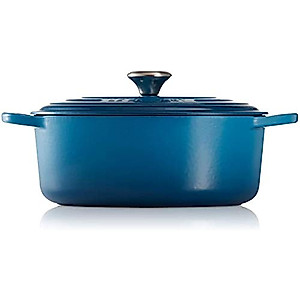 Le Creuset Enameled Dutch Oven Cast Iron Signature Oval Casserole, 31cm, 6.75 Qt, Marseille