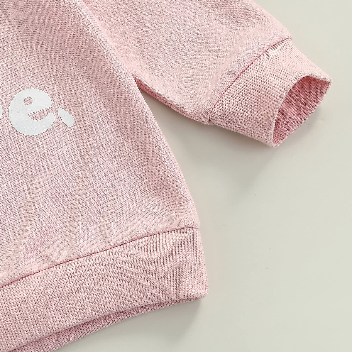 Toddler Baby Boy Girl Crewneck Sweatshirt Top,Infant Love You More Shirt,Unisex Baby Valentine 's Day Clothes (B Pink, 3-4 Years)