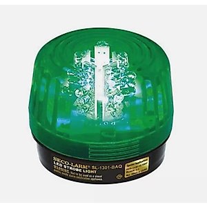 Seco Larm SL-1301-BAQ/G Extra Bright LED Strobe Light (Green)