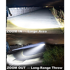 LED Rechargeable Flashlight High Lumens, 28000 Lumen Super Bright Long Throw Beam High Powered Tactical Flashlight, Zoomable Waterproof for Emergency Camping Hiking[Battery Digital Display]