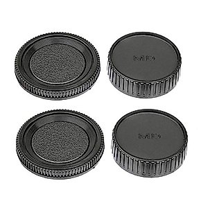 (2 Packs) Fotasy MD Lens Rear Cap, Md Body Cap, Minolta MD Lens Back Cover, Minolta MC Lens Cap, Minolta Rokkor Body Cap, Lens Cover Body Cap fits Minolta Rokkor MD MC Mount Camera Lense, MD_2