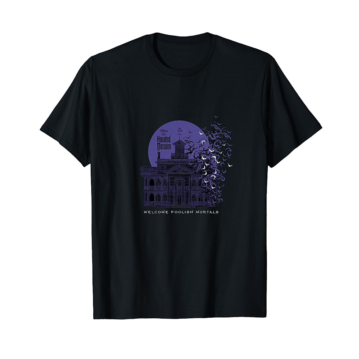 The Haunted Mansion Welcome Foolish Mortals Bats Poster T-Shirt