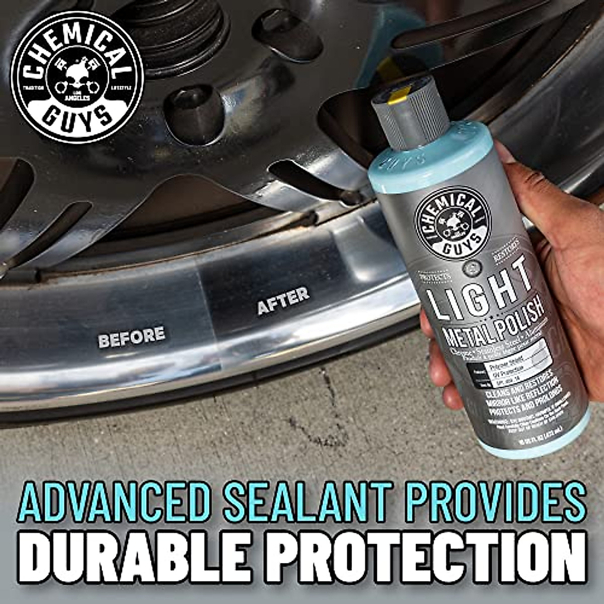 Chemical Guys SPI_404_16 Light Metal Polish, 16 oz, Blue