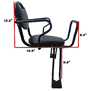 WORAMUK Kid's Bike seat Rear Child Carrier Bike Chair for Bicycle Kids seat for Children, Toddlers, and Kids Rear Mount Bike seat, Rear Frame Mounted Baby Bike Seats Kids Safety