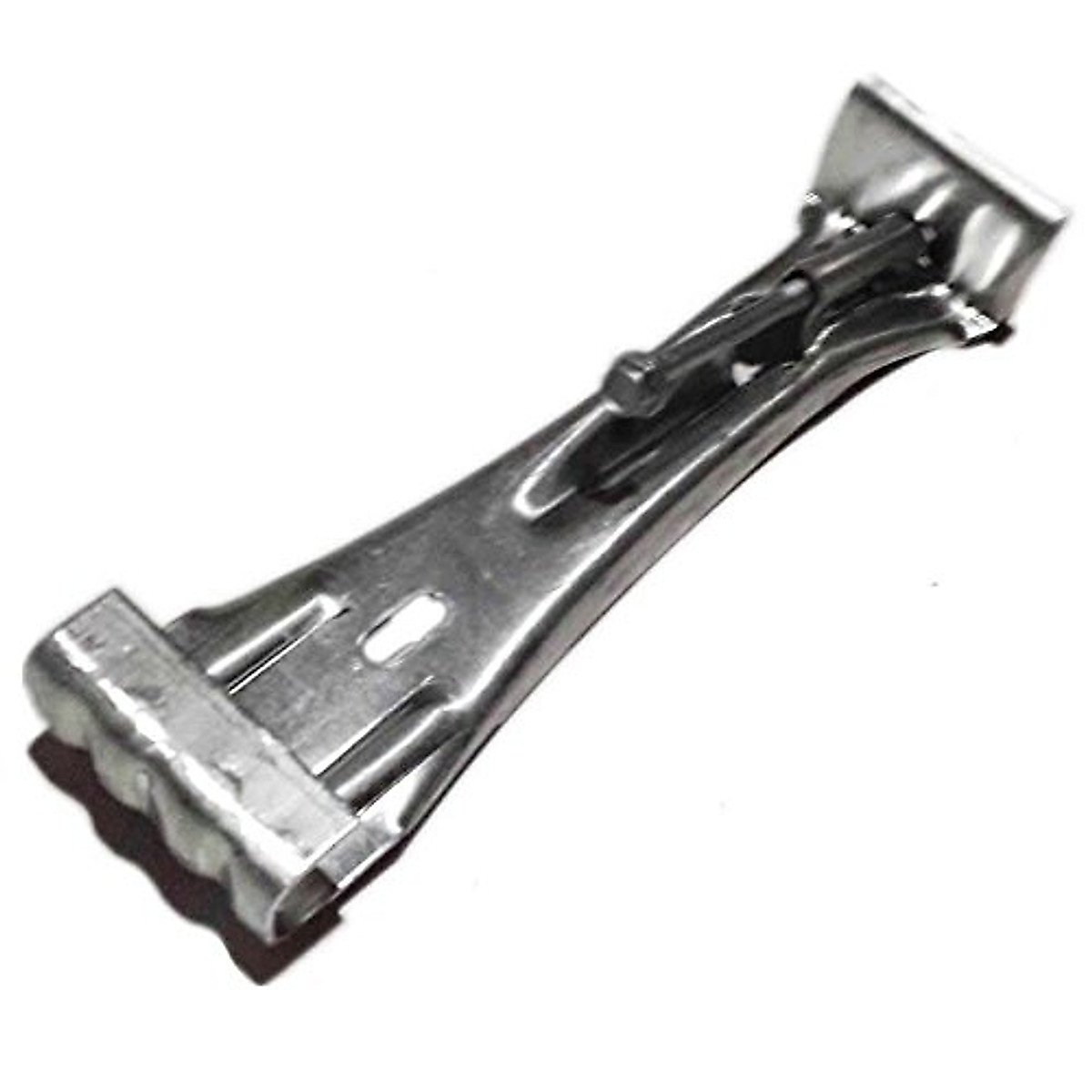 Quick Screw 6" inch Aluminum Hidden Rain Gutter Bracket Hook Clip Style Hangers with pre Inserted 3" Long ¼" hex Head self Drilling Screw (25 Per Package)