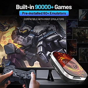 Kinhank Super Console X4 Plus video Game Console with 90000+Games, EmuELEC 4.6/Android 11.0/CoreE，Retro Game Console Compatible with Most Emulators,S905x4,8K UHD Display