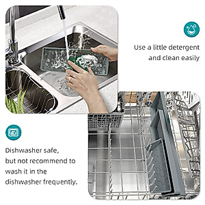 Silicone Magnetic Stove Top Shelf: Over the Stove Spice Rack for 20"/24"/30" Length, Non-Slip Oven Shelf for Top of Stove, Magnetic Shelf for Kitchen Stove with 3 Sections, Shelf for Back of Stove