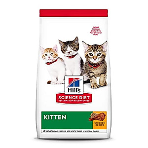 Hill's Science Diet Dry Cat Food, Kitten, Chicken Recipe, 7 lb. Bag