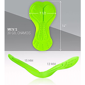 AERO|TECH|DESIGNS | Men's 3D Gel Padded Bike Bib-Shorts | Black | X-Large