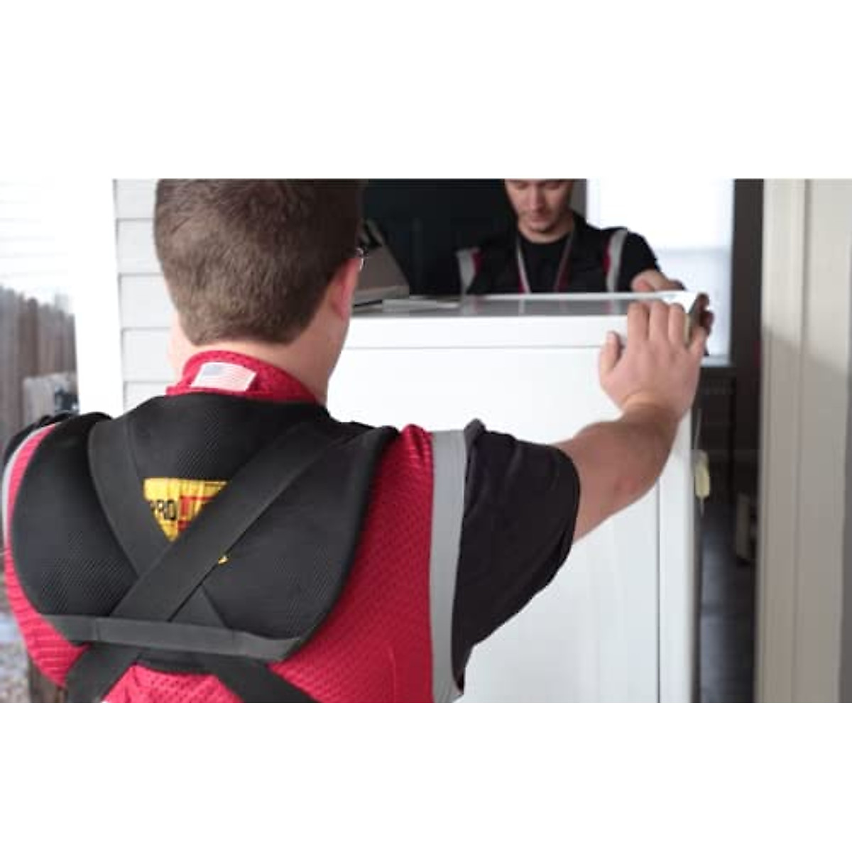 Nielsen Products Shoulder Dolly 3500 Heavy Duty Pro Lift - Padded 2-Person Lifting and Moving System For Professional Movers, Delivery Teams, Industrial and Construction Workers , Black - HD3500