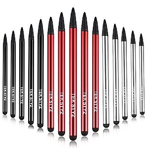 Tek Styz 15 Pcs Capacitive Resistive Stylus Pen Compatible with Samsung Galaxy Tabs A & S Series and Phones S23/S22/S21/S20/S10 - Note 20/10/8/5/4/ Chromebook & Laptops/High Sensitivity Full Size