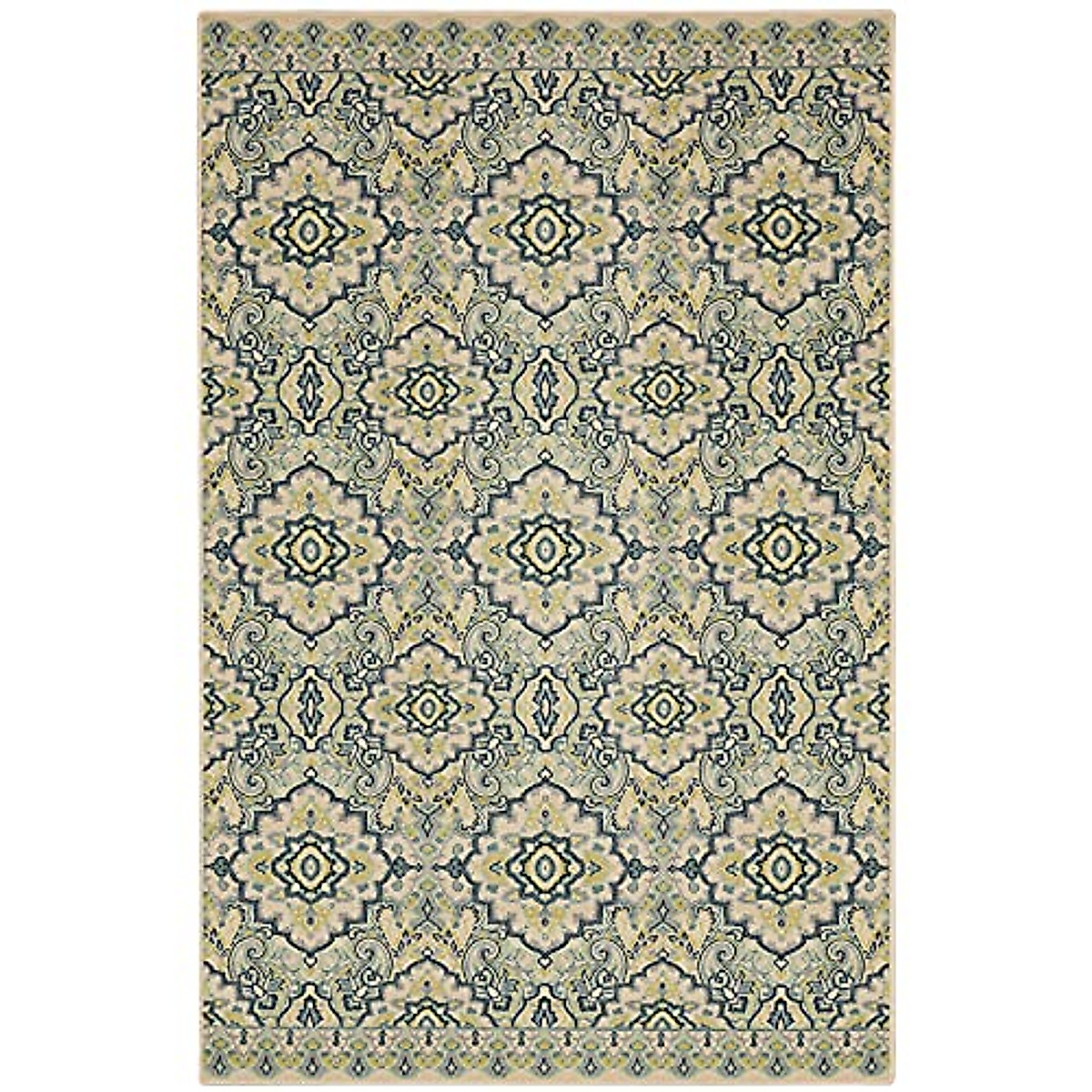 Mohawk Home Woodbridge Santa Ana Floral Printed Area Rug, 5'x8', Tan